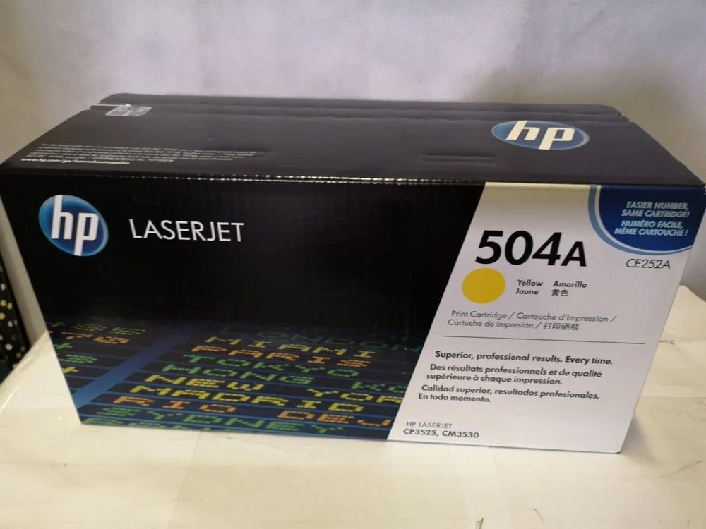 HP CE252A 504A Yellow Toner Cartridge, For Laser Printer Price in ...