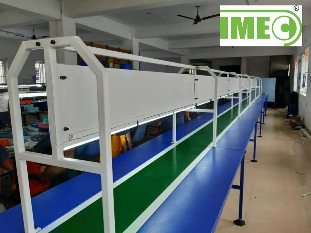 IMEC / ASSEMBLY LINE BELT CONVEYOR, For Industrial, Production Capacity: 30kg/m Manufacturer ...