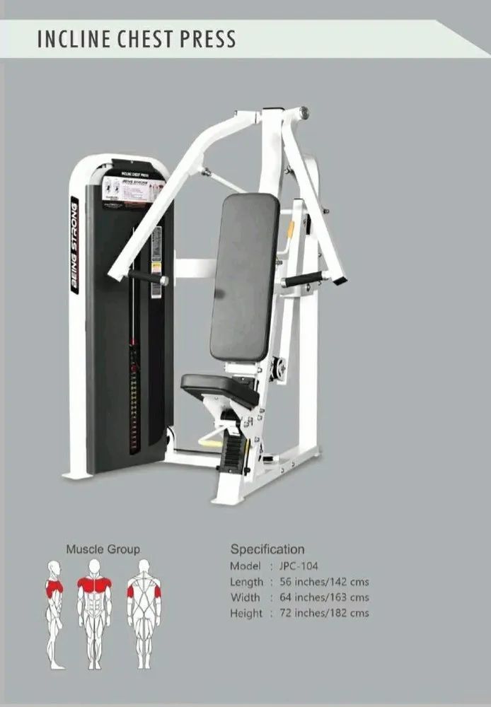 Incline Vertical Chest Press Gym Machine BSW 32 Price in Lucknow, Uttar ...