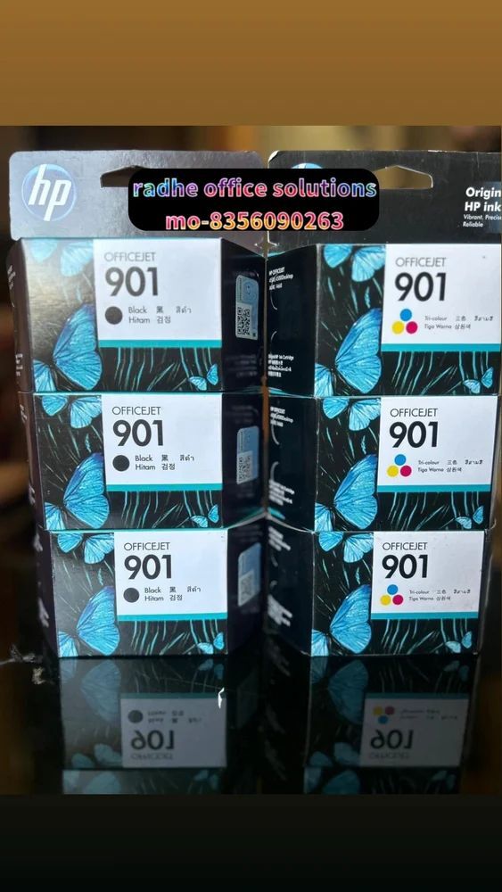 Ink Cartridge HP Officejet 901 Black Tri-Color Combo Pack Manufacturer ...