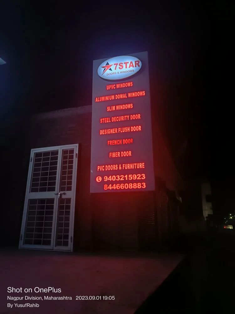 Iron Pipe Frame ACP Pylon Signage, For Advertising, Vertical Price in ...