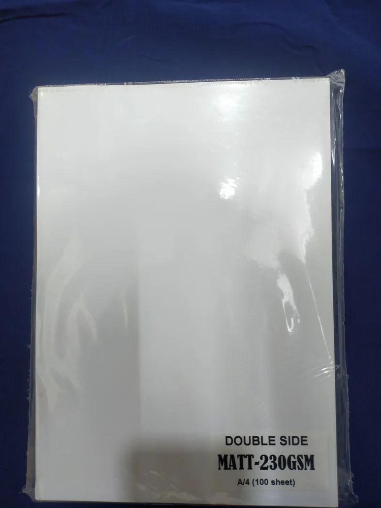 JERSEY Inkjet photo paper A4 size, GSM: 200 +, 100 Sheets Manufacturer ...