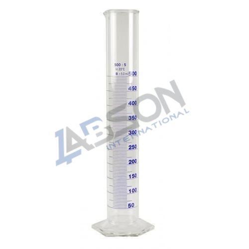 Labson Plastic Measuring Cylinder, Capacity: 500 Ml, Automation Grade ...
