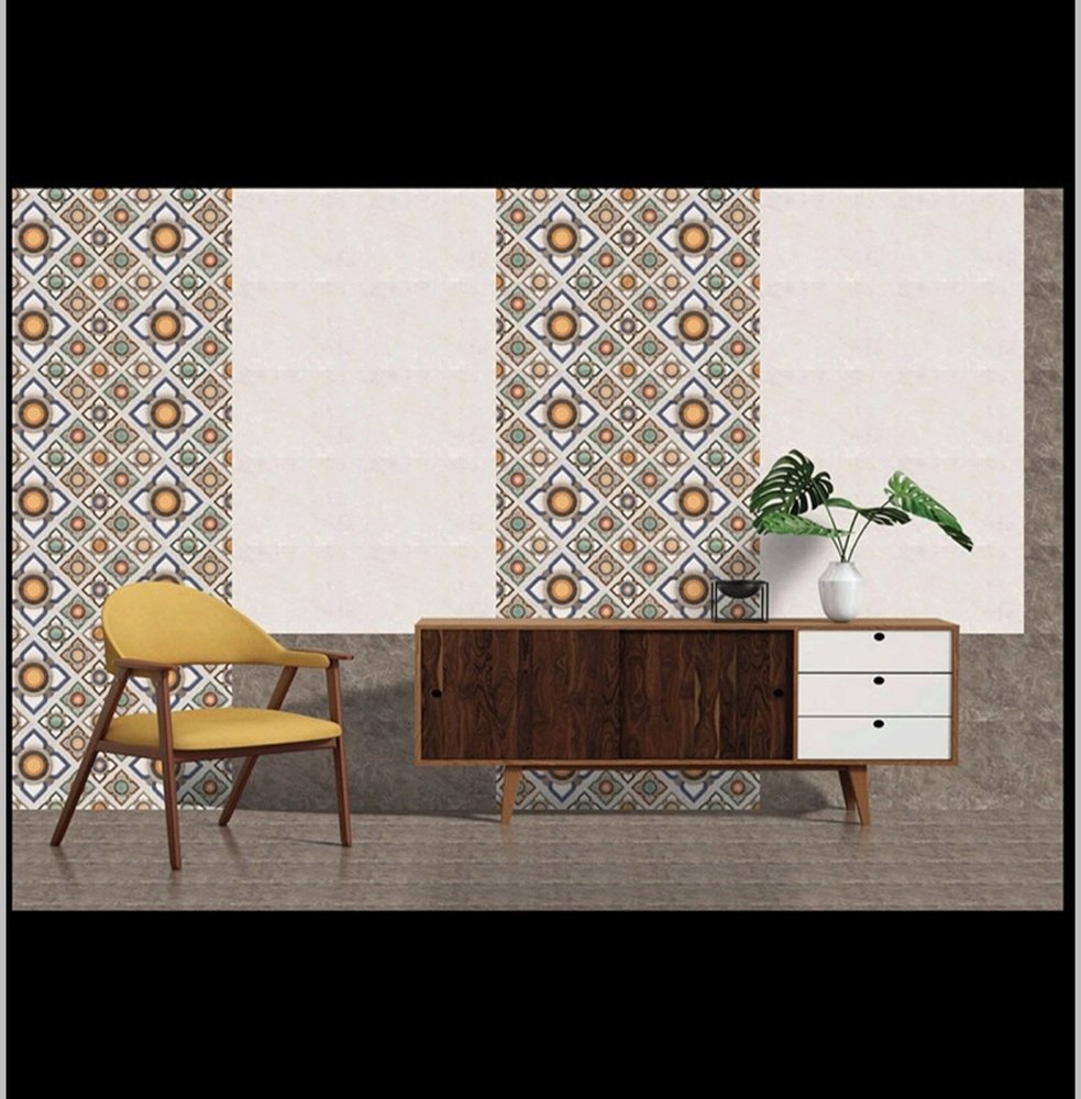 Lotus Ceramics Glossy Ceramic Designer Wall Tiles, Bathroom, 1x1.5 ft ...