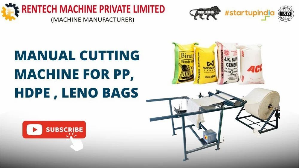 Manual Polypropylene Woven Sack Bag Cutting Machine, Capacity(Piece ...