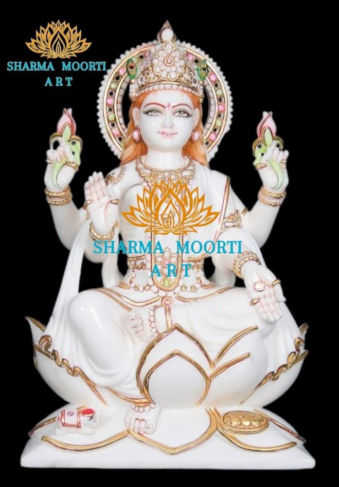 Marble Laxmi Murti, Temple in Jaipur - Sharma Murti Arts