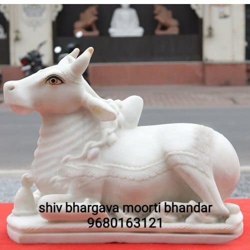 Marble White Nandi Statue, Temple at ₹ 35000.00 in Jaipur