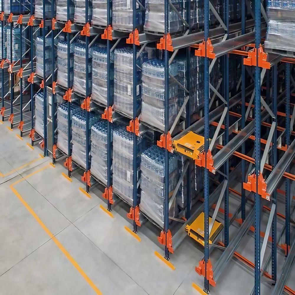 Mild Steel Storage Racks PALLET SHUTTLE RACKING, For Industrial Price ...