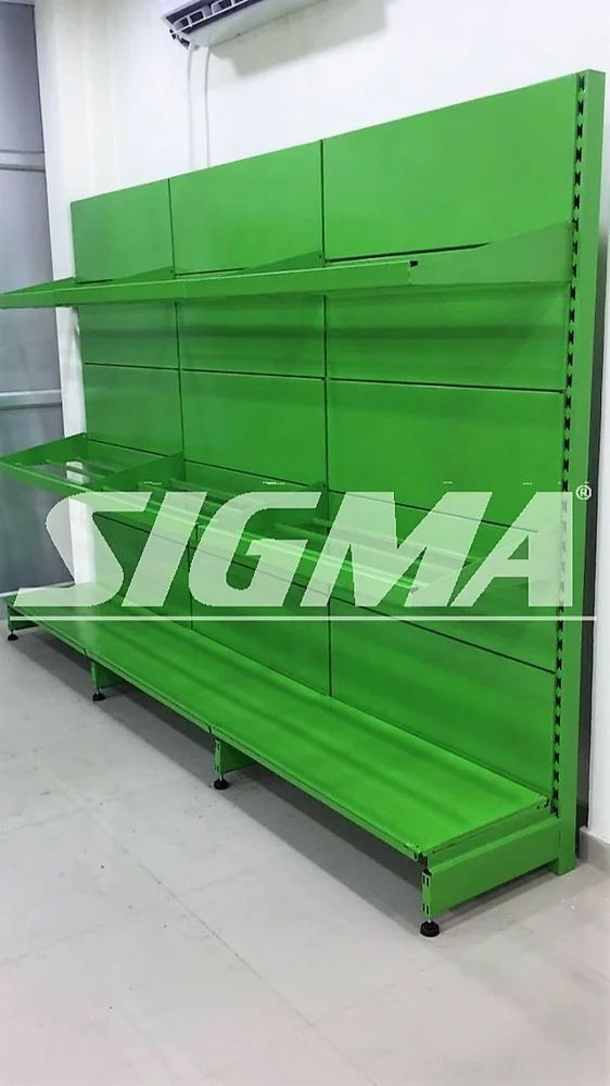 Mild Steel Vegetable Wall Display Racks, For Supermarket, Size: 6.5 X 2 ...