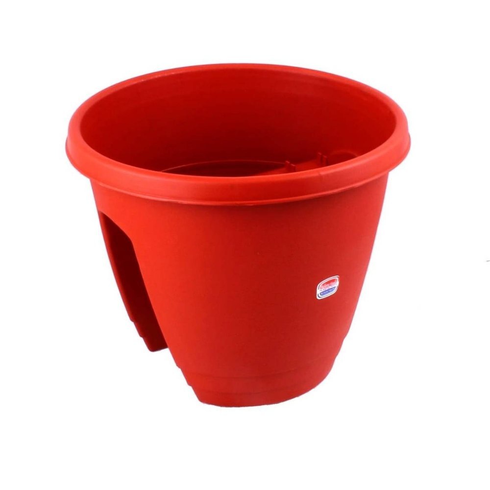 MIX COLOR POLYPROPYLENE Medium Reeva Railing Pot-13 Price in Pahari ...