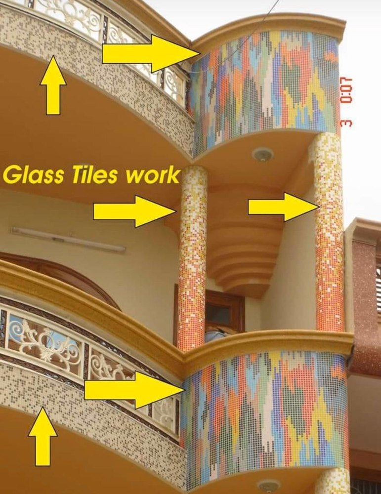 Multi Custom Pillar & Wall Mosaic Tiles, Thickness: 4 mm Manufacturer ...