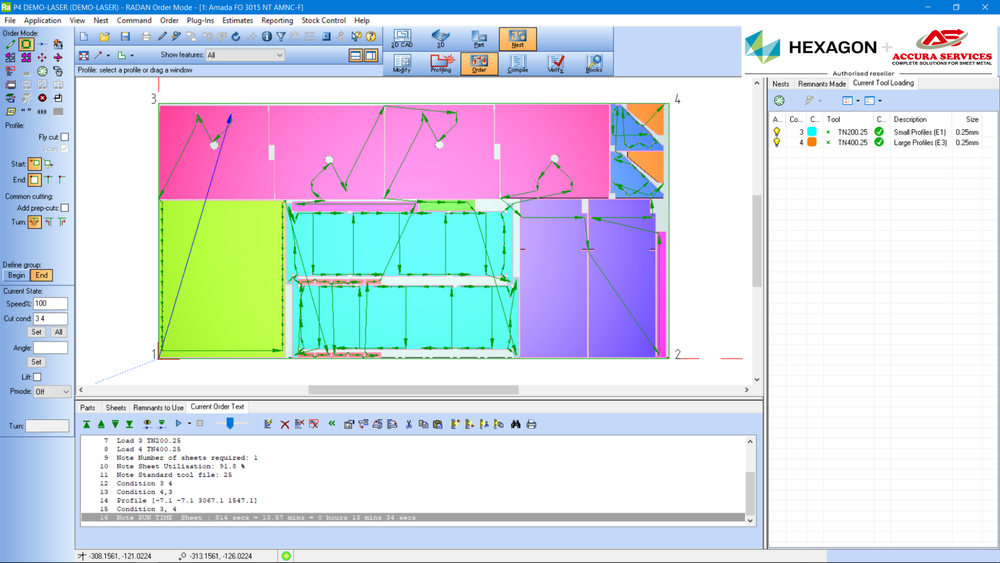 Offline RADAN Radnest - Advanced True Shape Nesting Software, For ...