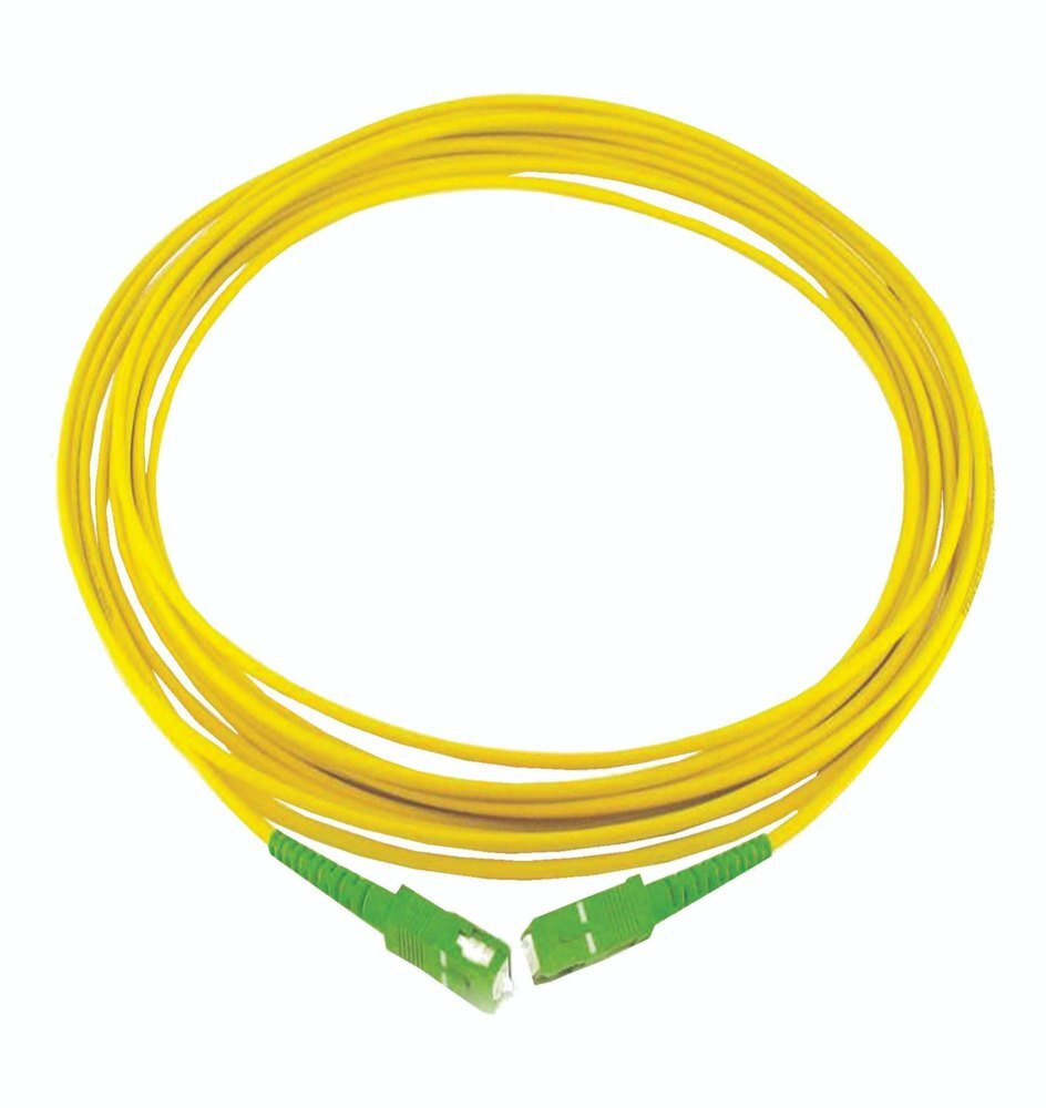 Optivision Patch Cord SC/APC SM 3MM 5Meter, PVC, Yellow Price in Delhi ...