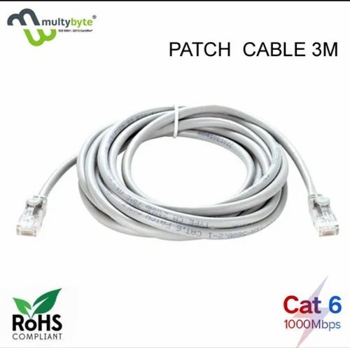 PATCH CORE 3 MTR MULTYBYTE CABLE CAT6 Price in Ghaziabad, Uttar Pradesh ...