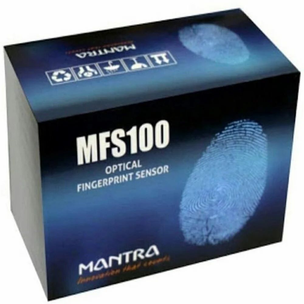 Payment Device Mantra Mfs100 Optical Fingerprint Sensor, 15*17mm, Screen Size: 4 Inch Price in ...