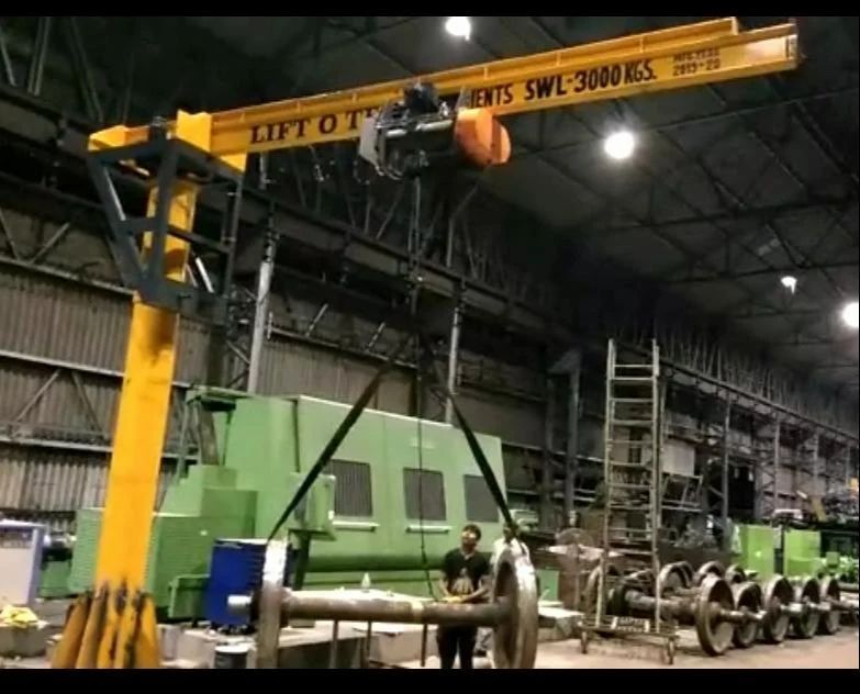 Pillar Mounted Jib Crane, Jib Length: 5 Meter, Maximum Lifting Capacity ...