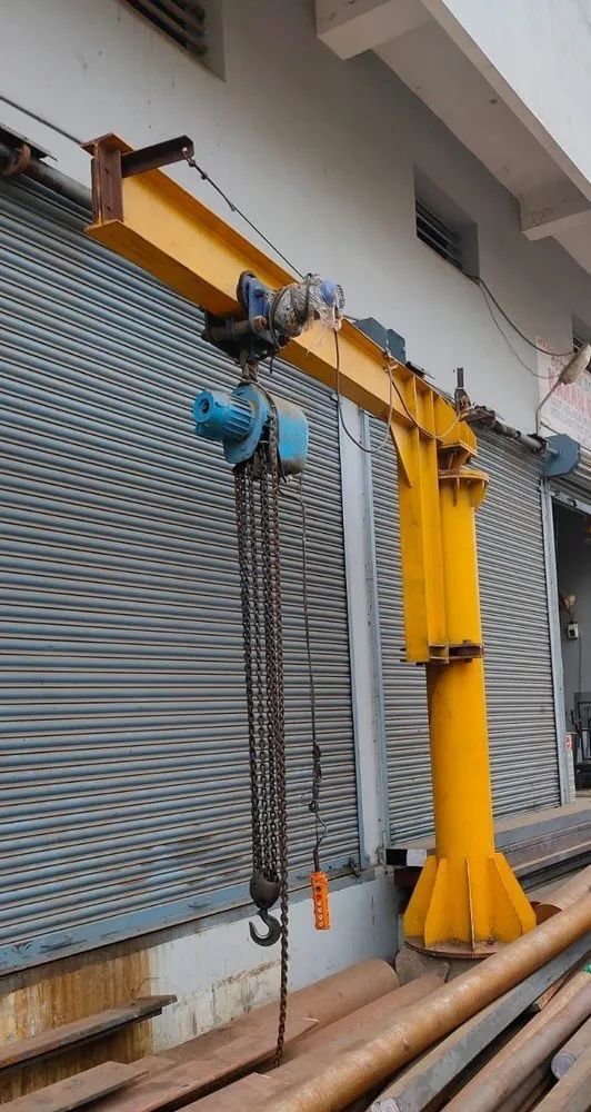 Pillar Mounted Jib Crane, Jib Length: 7 Ft, Boom Length: 4 Ft ...
