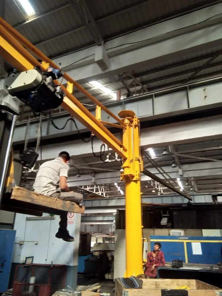 Pillar Mounted Jib Crane., Jib Length: 6 Meter, Maximum Lifting ...