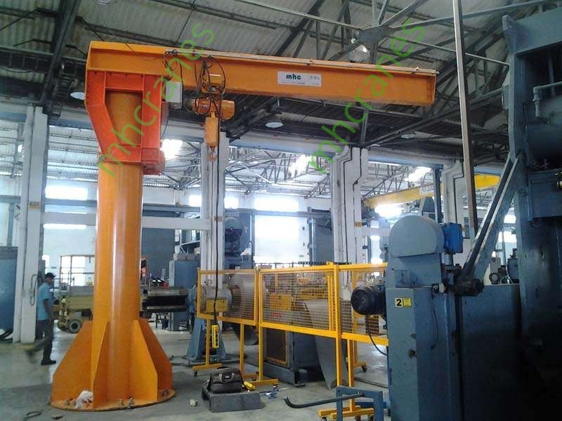 Pillar Mounted Jib Crane, Jib Length: 5 M, Max Lifting Capacity: 0-5 ...
