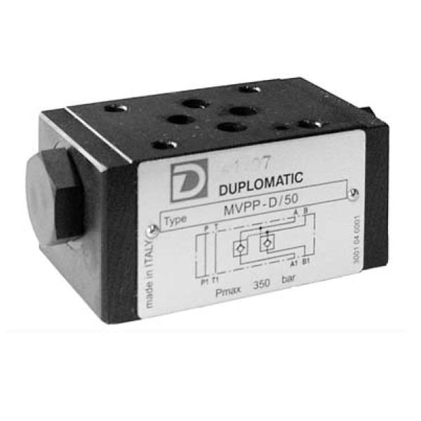 PILOT OPERATED CHECK VALVE (MODULAR TYPE)-DUPLOMATIC, Valve Size: Cetop ...