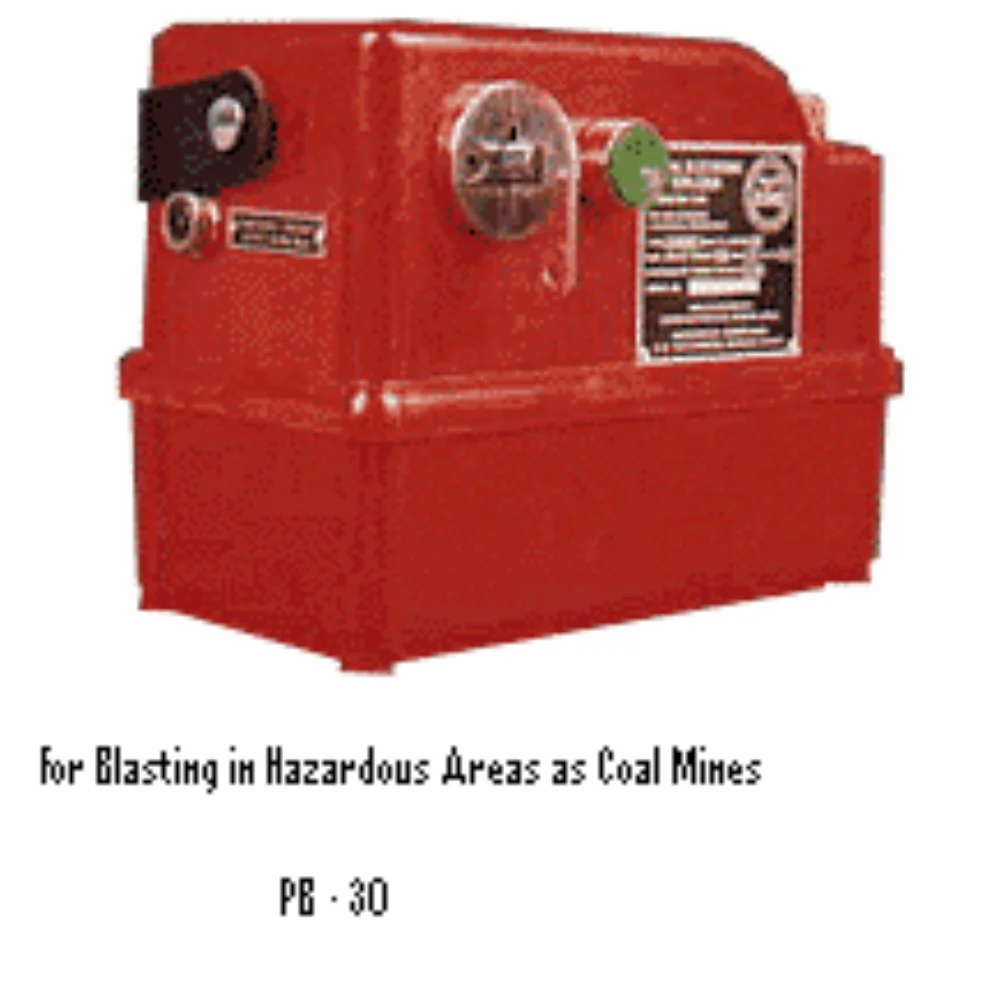 Powerblast Blasting Machines Exploder Hazardous Area Manufacturer ...