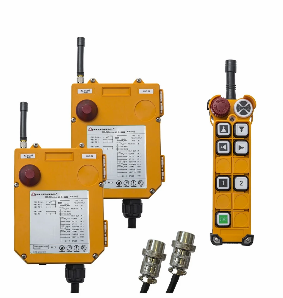 PVC F24-8D 8 Buttons Double Speed Crane Industrial Remote Control, For ...