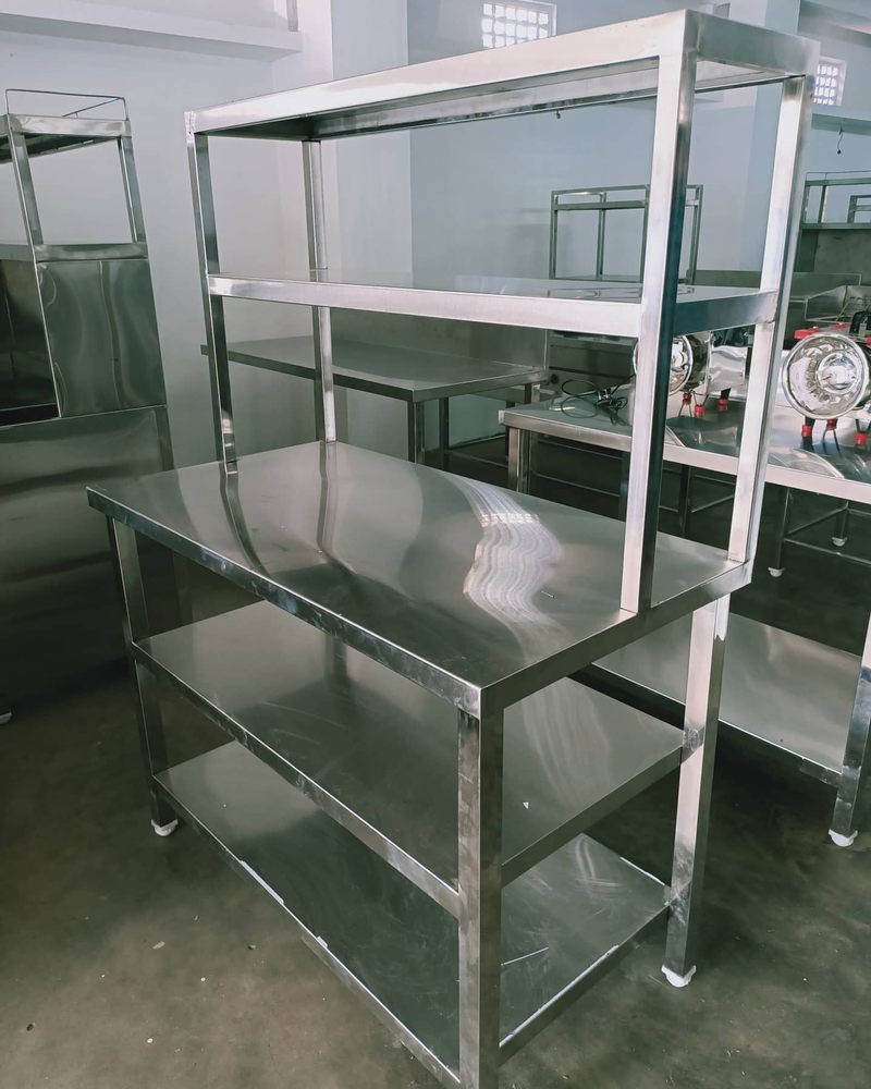 Rectangular Stainless Steel Kitchen Racks, Shelves: 4 Price in Mumbai ...