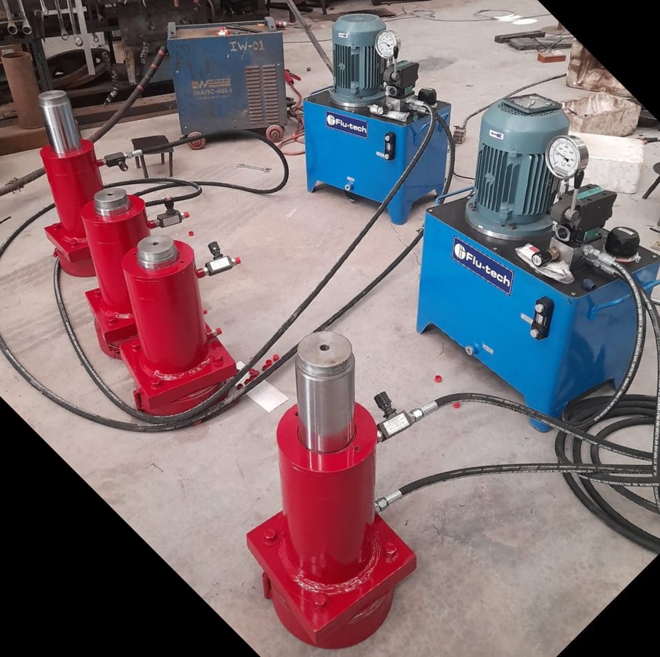 Red And Dark Grey Hydraulic Prestressing , Wire Tentioning , Wire ...