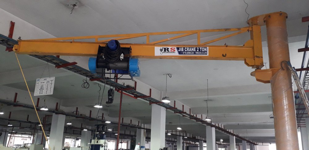 RS Engineering Pillar Mounted Jib Crane, Jib Length: 5 - 15 Feet, Max ...