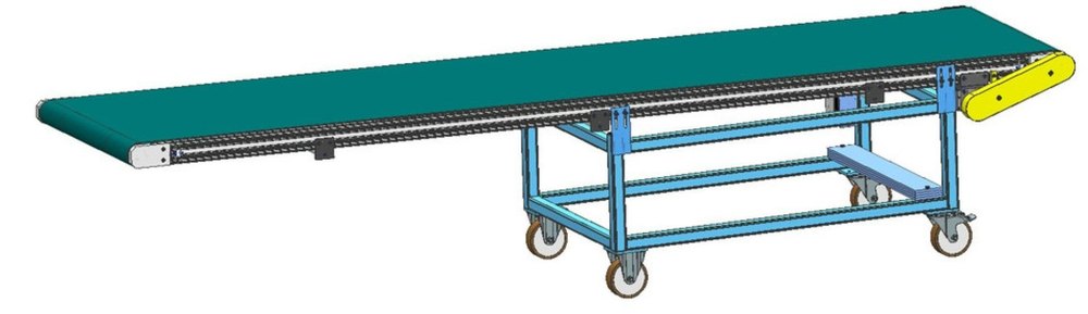 Rubber Portable Stacker Bag Lording Conveyor System, Capacity: 50 to ...