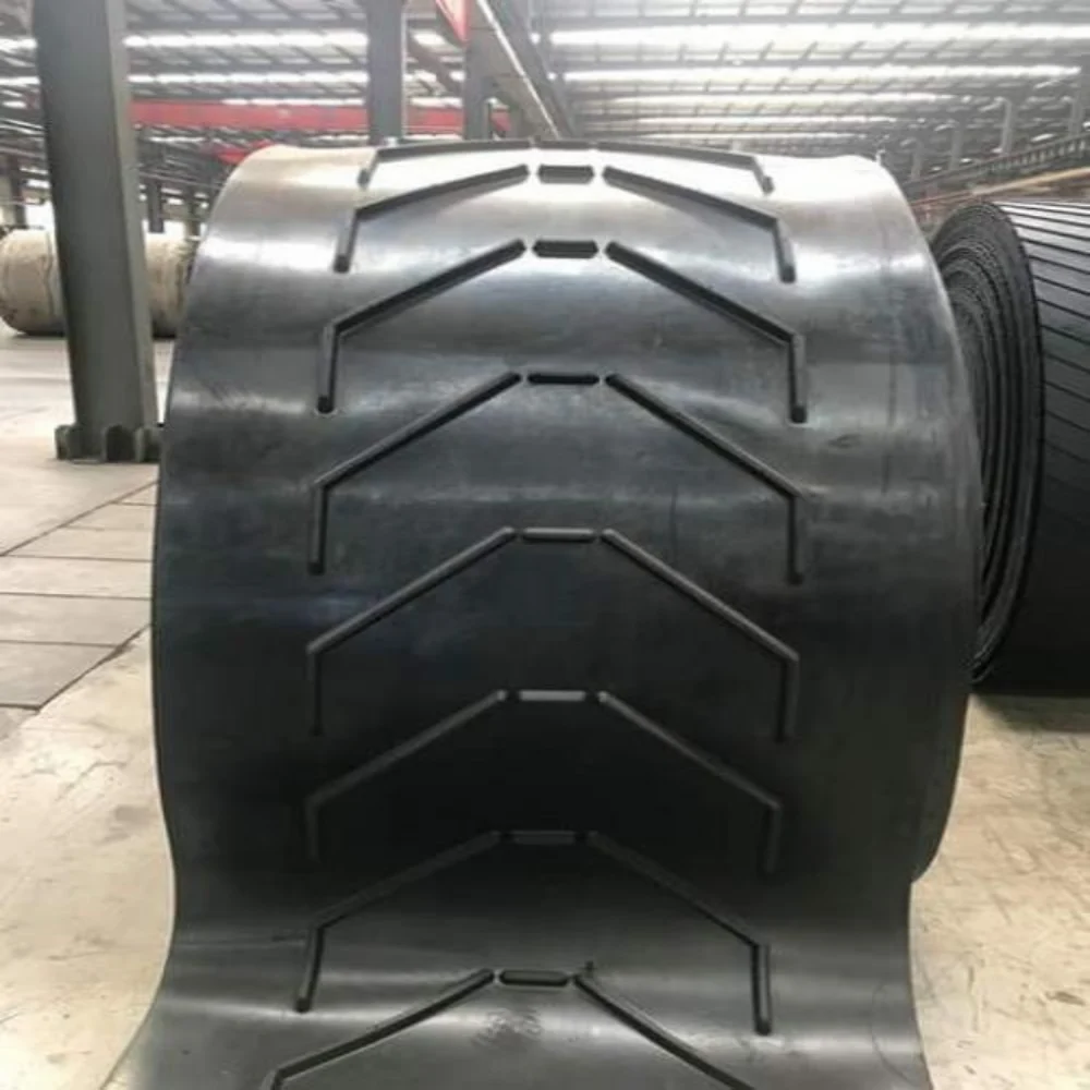 Rubber V Cleat Chevron Conveyor Belt, Belt Thickness: 5 - 10 mm, 24 Mpa ...
