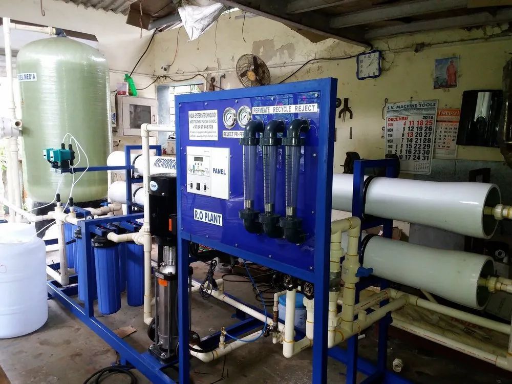 Semi-Automatic Borewell Water Industrial Ro Plant, RO Capacity: 500-1000 (Liter/hour), Water ...