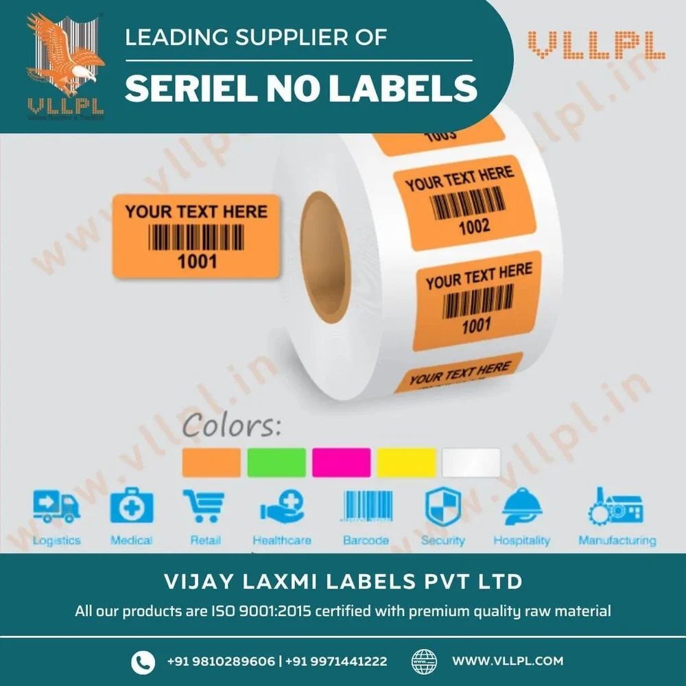 SERIAL NUMBER STICKERS Price in Chennai, Tamil Nadu – ₹300 | Laksmi ...
