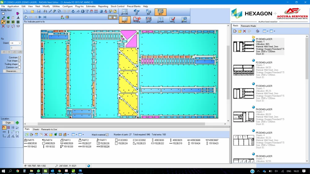 Sheet Metal Nesting CAD CAM Software at ₹4,000 in Vadodara | ACCURA ...