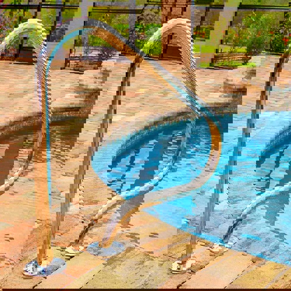 SILVER Steel Swimming Pool Handrail, For Catch Floating Debris at ...