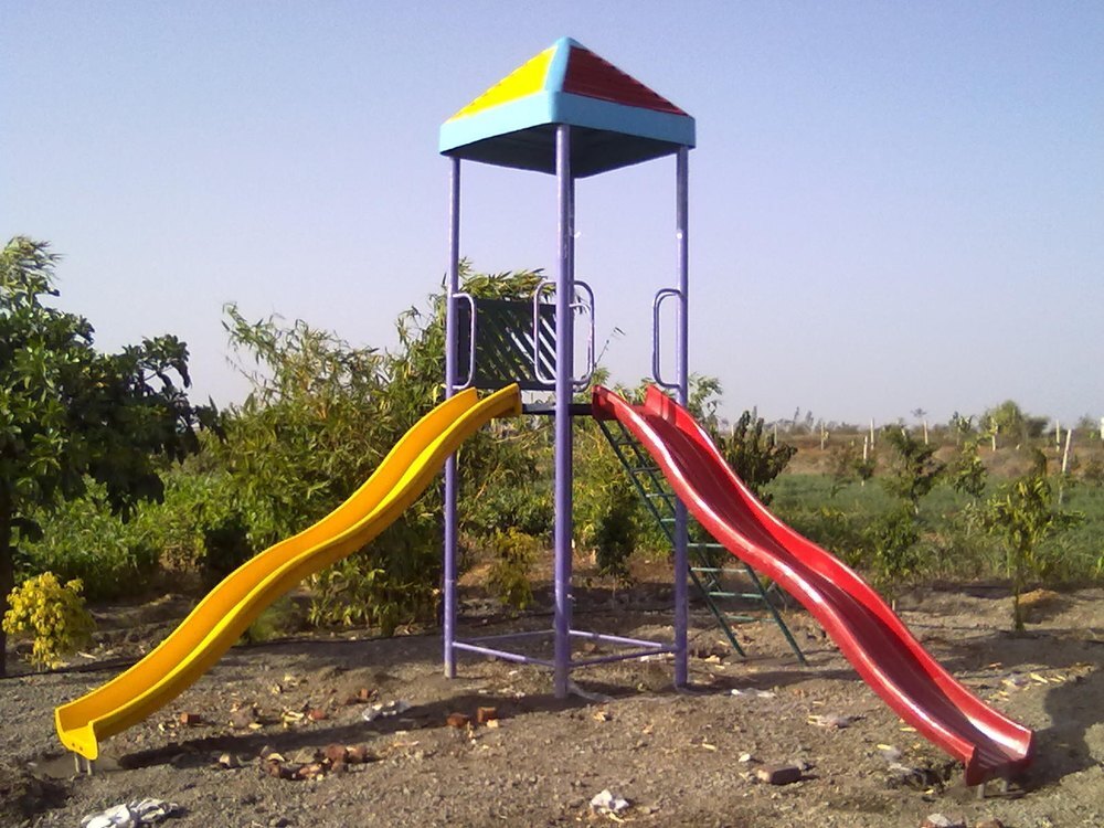 Sliding PVC Frp Playground Slides, For Amusement Park, Age Group: 5 To ...