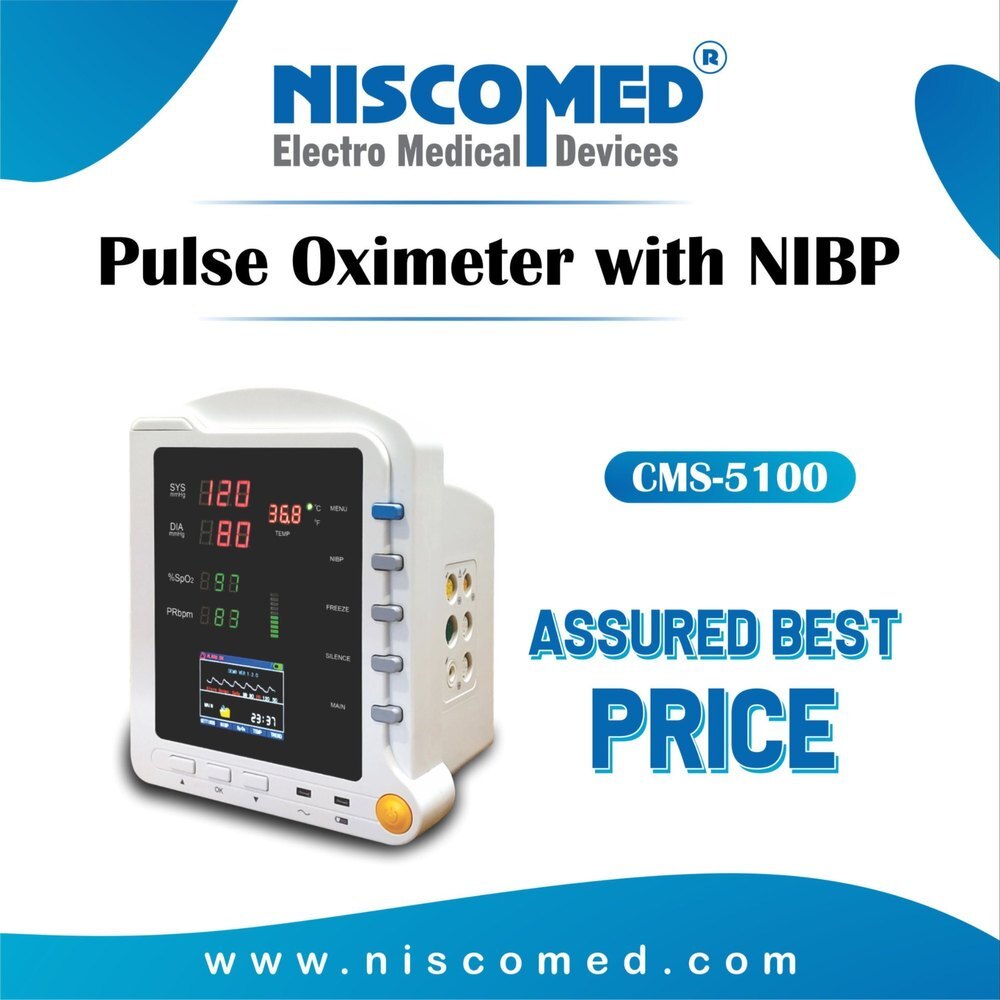 SPO2 Table Top Pulse Oximeter with NIBP (Model No:-CMS -5100), Model ...