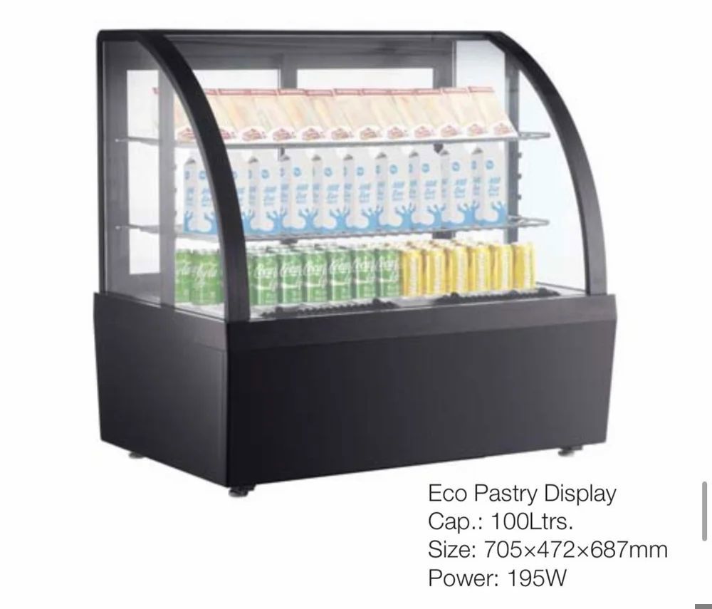 Stainless Steel Black Tabletop Cold Display Counter, For Commercial ...