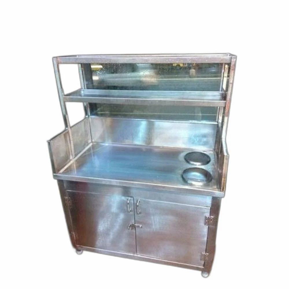 Stainless Steel Pani Puri Counter, For Commercial Kitchen Price in ...