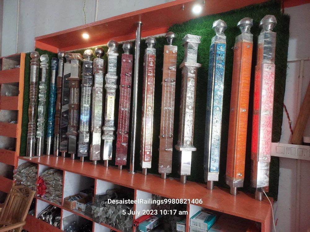 Stainless Steel Railing Pillar, Material Grade: SS304 Price in ...