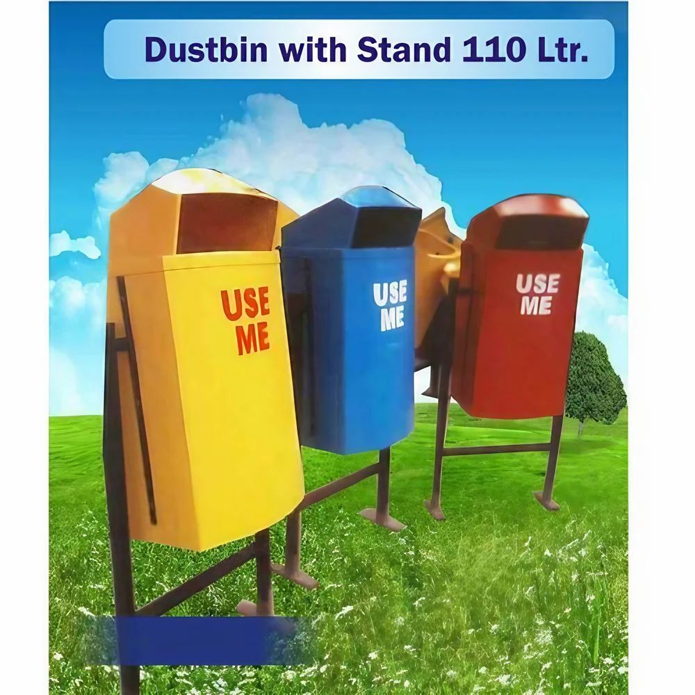 Standing Frp Dustbin With Stand, Capacity: 110 Ltr Price in NOIDA ...