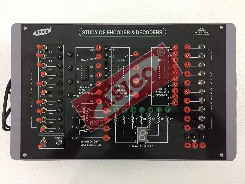 Study Of Encoder & Decoder Circuits, For Laboratory, Model Name/Number ...