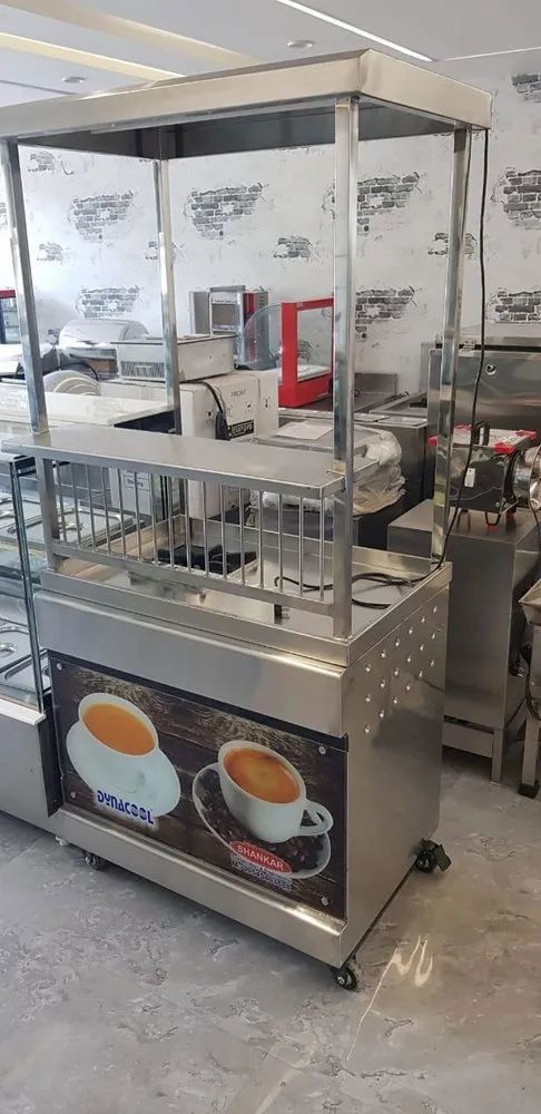 Tea Steel Counter, For Restaurant, With Burner at ₹15,000 in Bhilai,