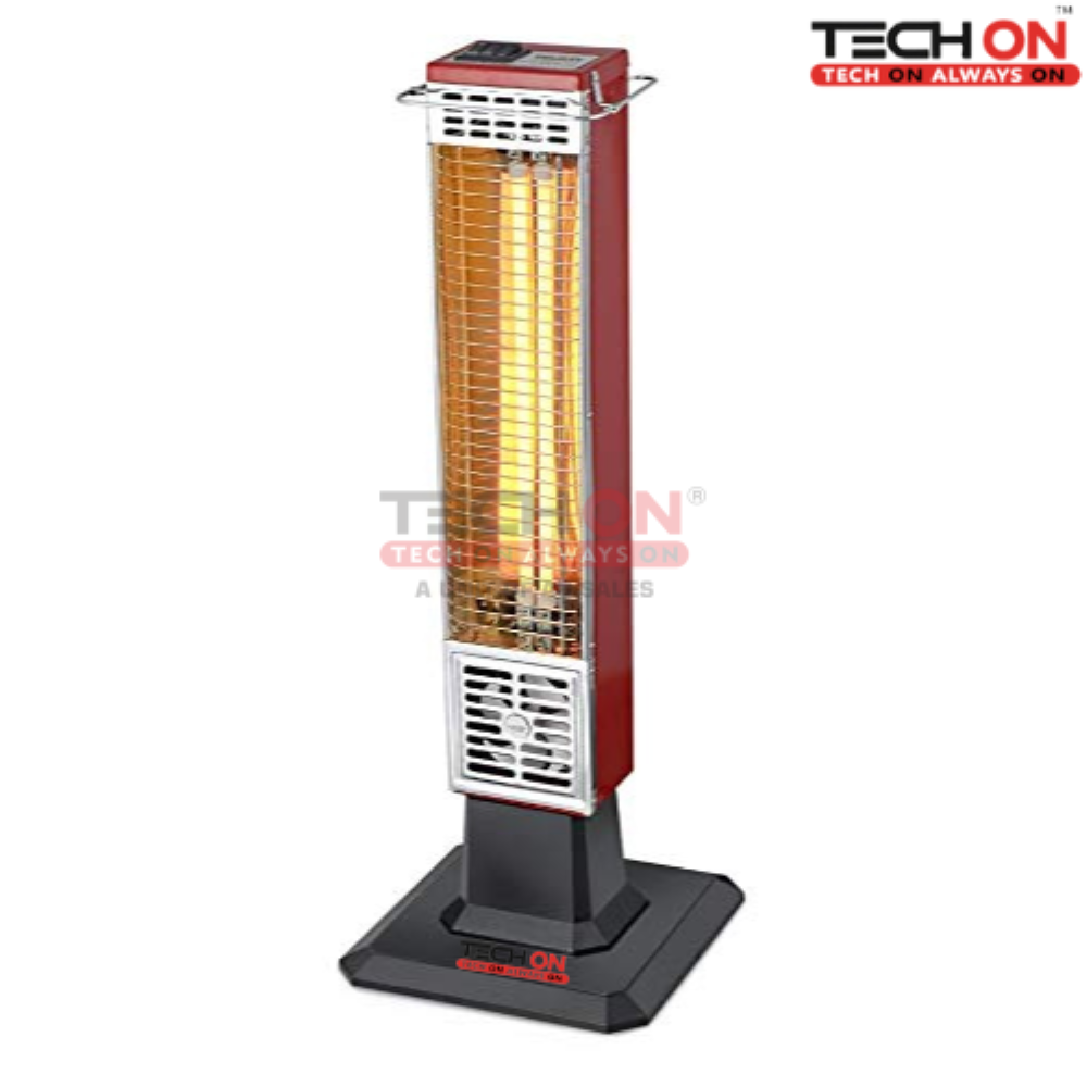 Techon Square 1500W Oscillating Quartz Heat Pillar Room Heater, For ...