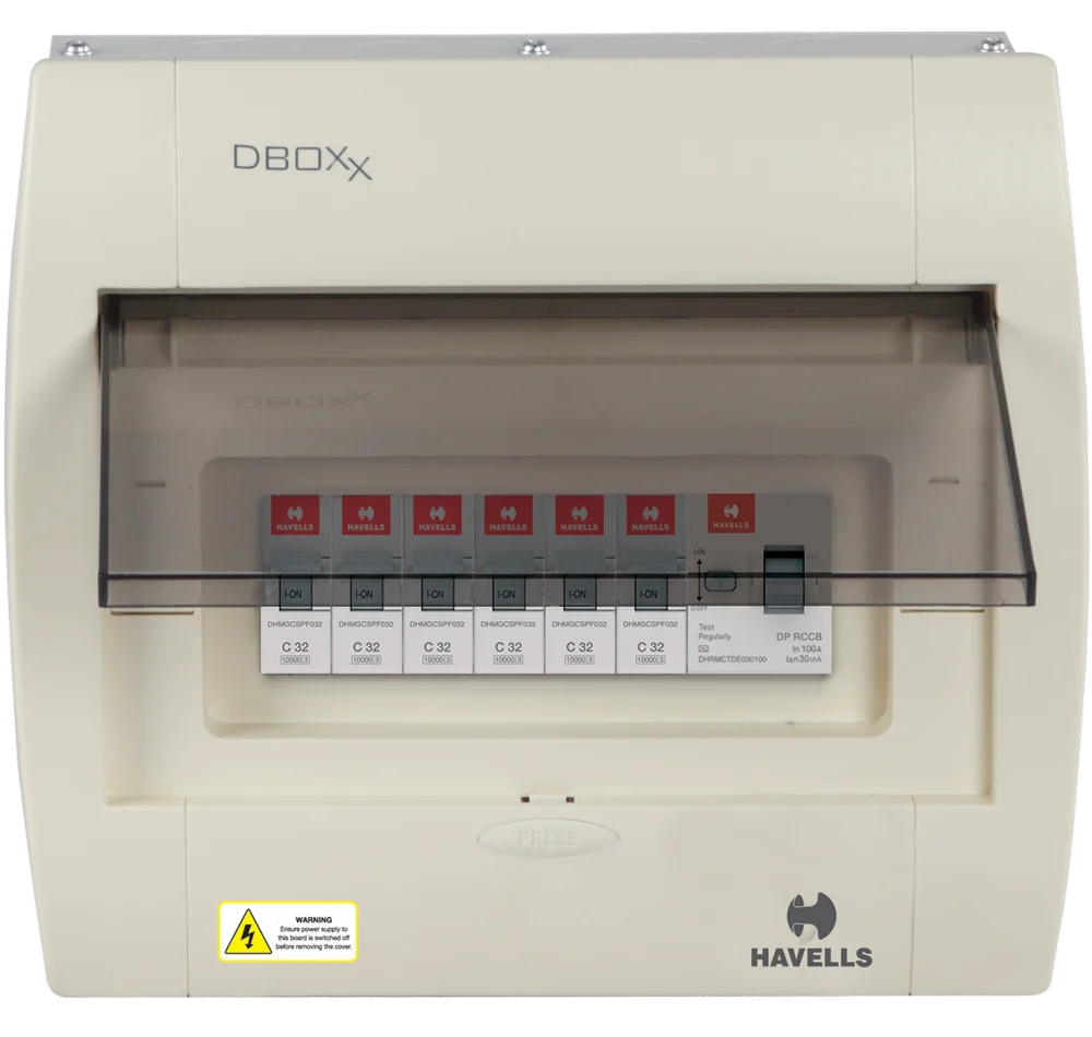 Three Phase Havells DBOXX SPN DB 8 Way Box Price in Lucknow, Uttar ...