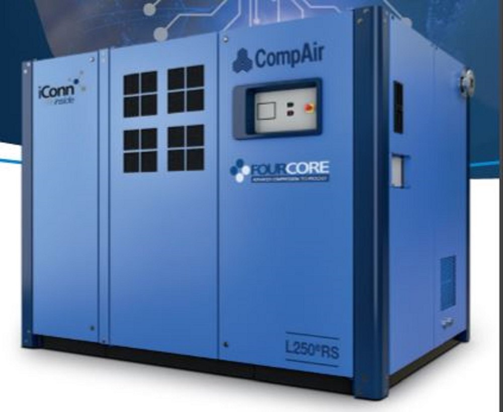 Two Stage Screw Compressor with inbuilt VFD (Model : L250e RS) Price in ...