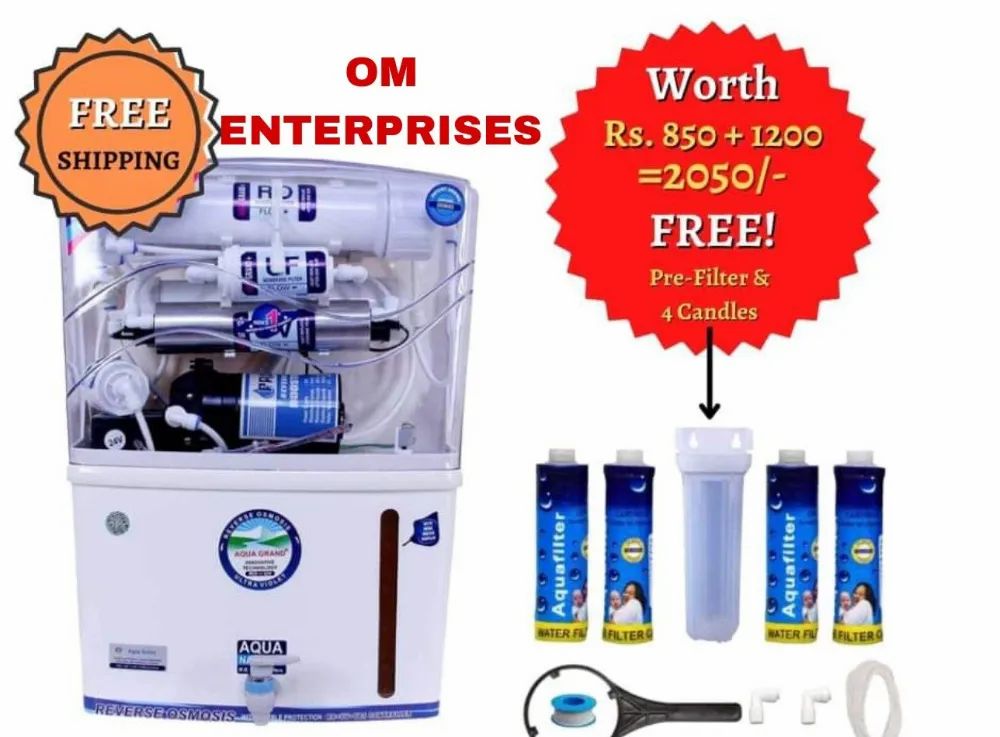 Wall Mounted Aqua Grand RO Water Purifier, 12 L, RO+UV+TDS Price in ...