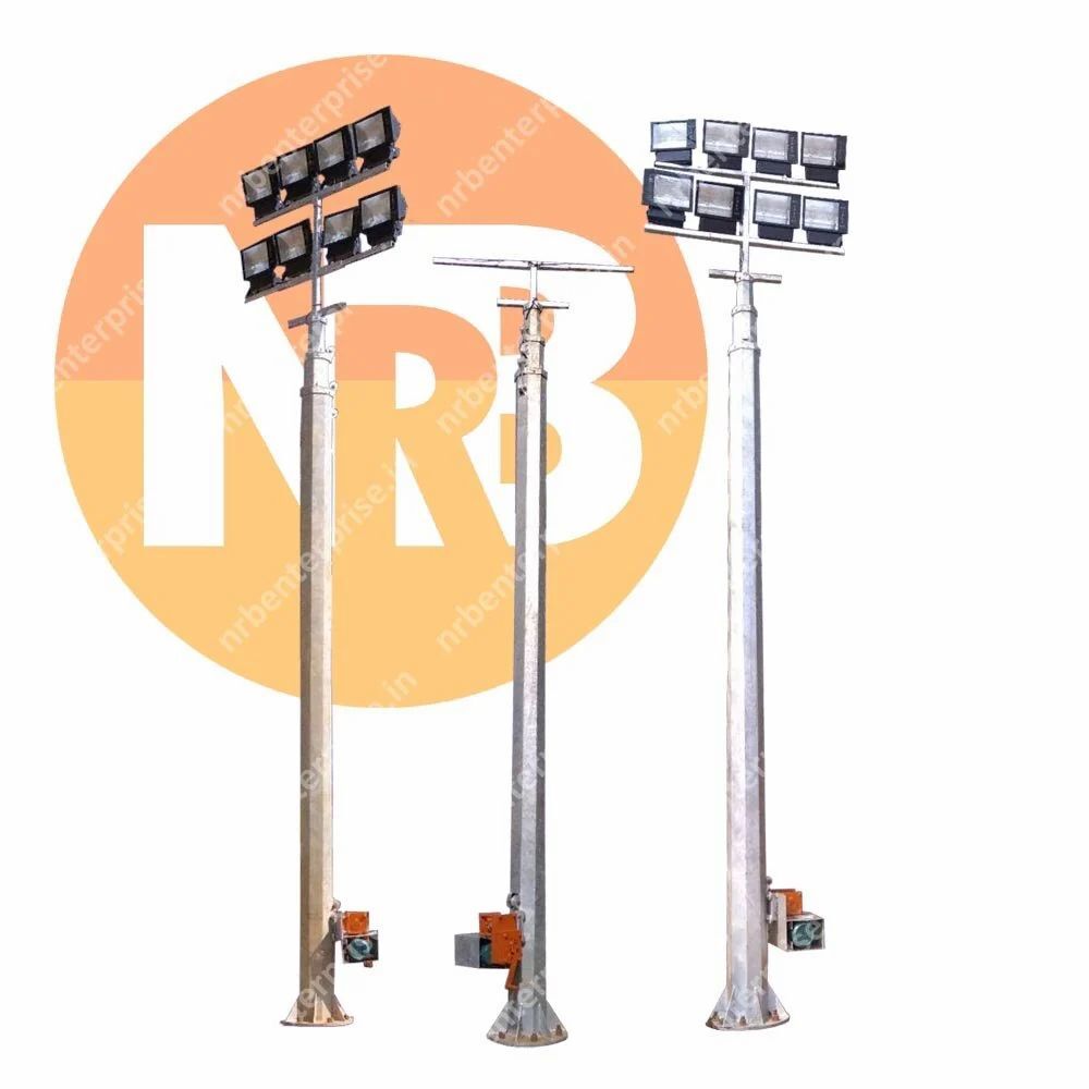 White GI Telescopic Tower, For Outdoor, LED Price in KOLKATA, West ...