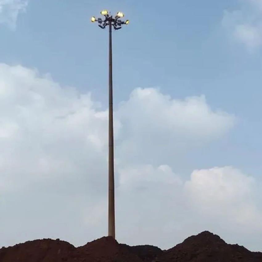 Aluminium Dual-Arm 30M High Mast Lighting Pole, For Street, 6 M at ₹3 ...