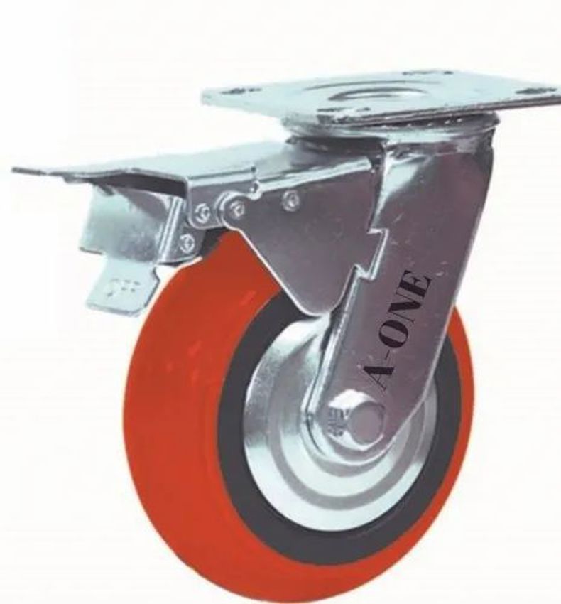 Polyurethane Mild Steel Heavy Duty PU Casters, Size: 4"-6' at ₹ 750.00 ...